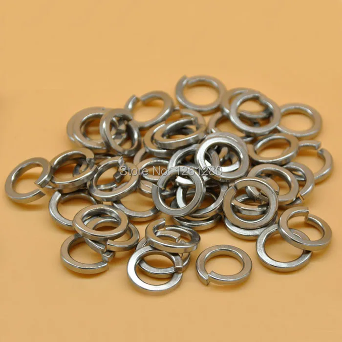free shipping 200 pieces M6 metal washer stainless steel spring washer ...