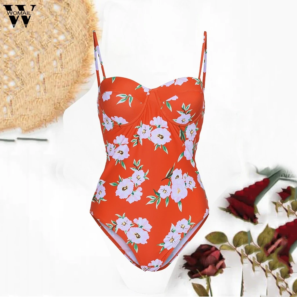 Womail Swimsuit Fashion Women One Piece Swimsuit Pushups Filled Bra