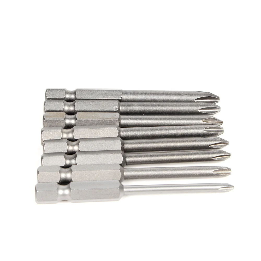 8pcs 65mm Magnetic Drill Screwdriver Set Bits S2 Steel Cross Head Group ...