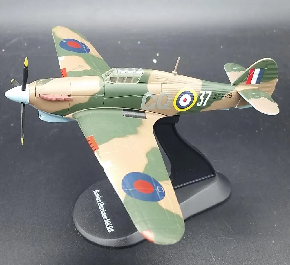 1:72 Hurricane MK2 Fighter Model WWII Alloy Aircraft Collectible ...