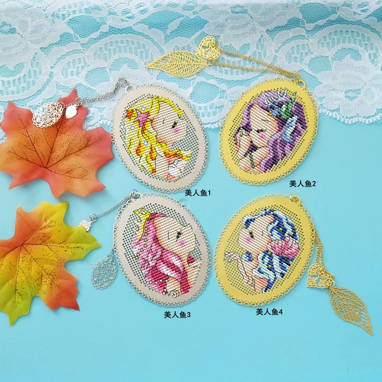 301-304 Diy Craft Stich Cross Stitch Bookmark Metal Silver Golden ...