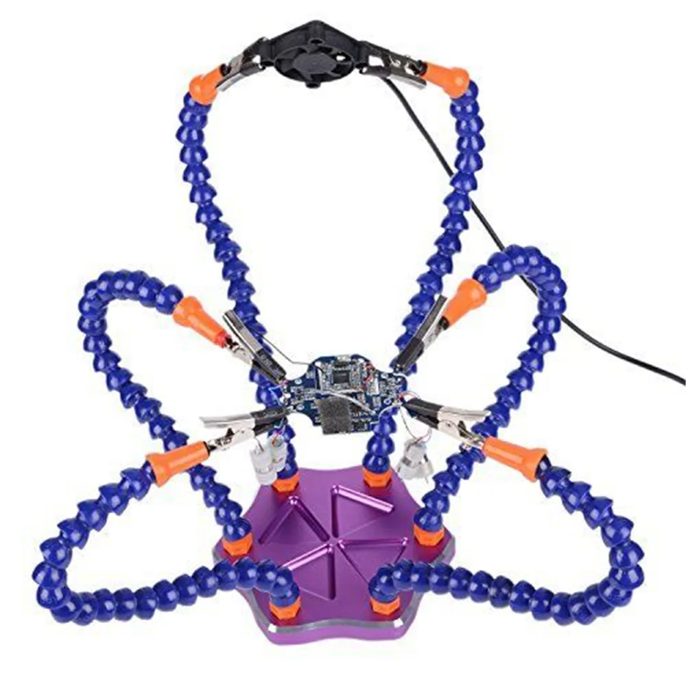 Helping Hands Third Hand Soldering Tool 6 Flexible Arms Six Arm ...