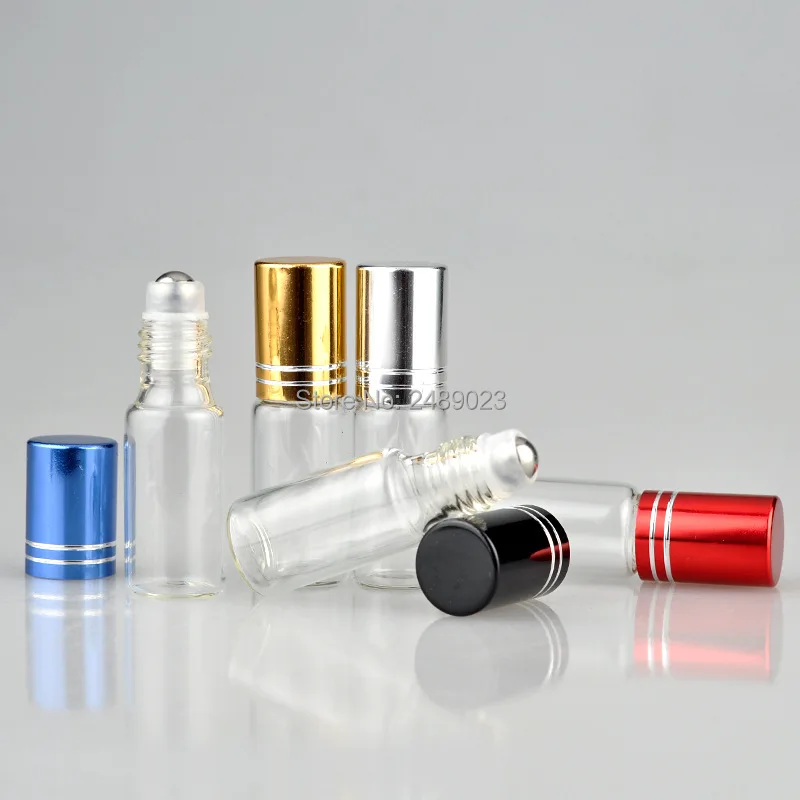 20Pieces-Lot-Mini-5ML-Travel-Glass-Roll-on-Perfume-Bottle-For-Essential ...