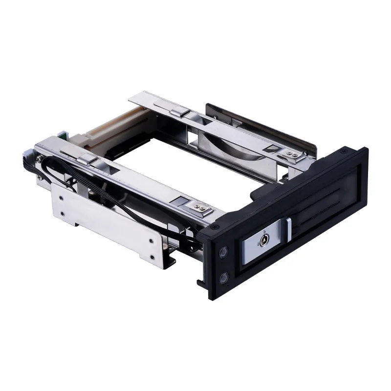 3.5in aluminum SATA hard drive case to 5.25 PC bay hot swap enclosure ...