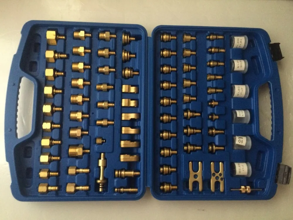 Automotive AC Leak Test Kit Tnfeeon 77-Piece Brass AC Leak Test Kit ...
