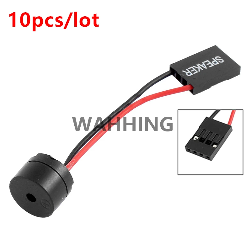10x 4 Pin Pc Computer Mainboard Motherboard Case Buzzer Connector Internal Speaker Beep Code