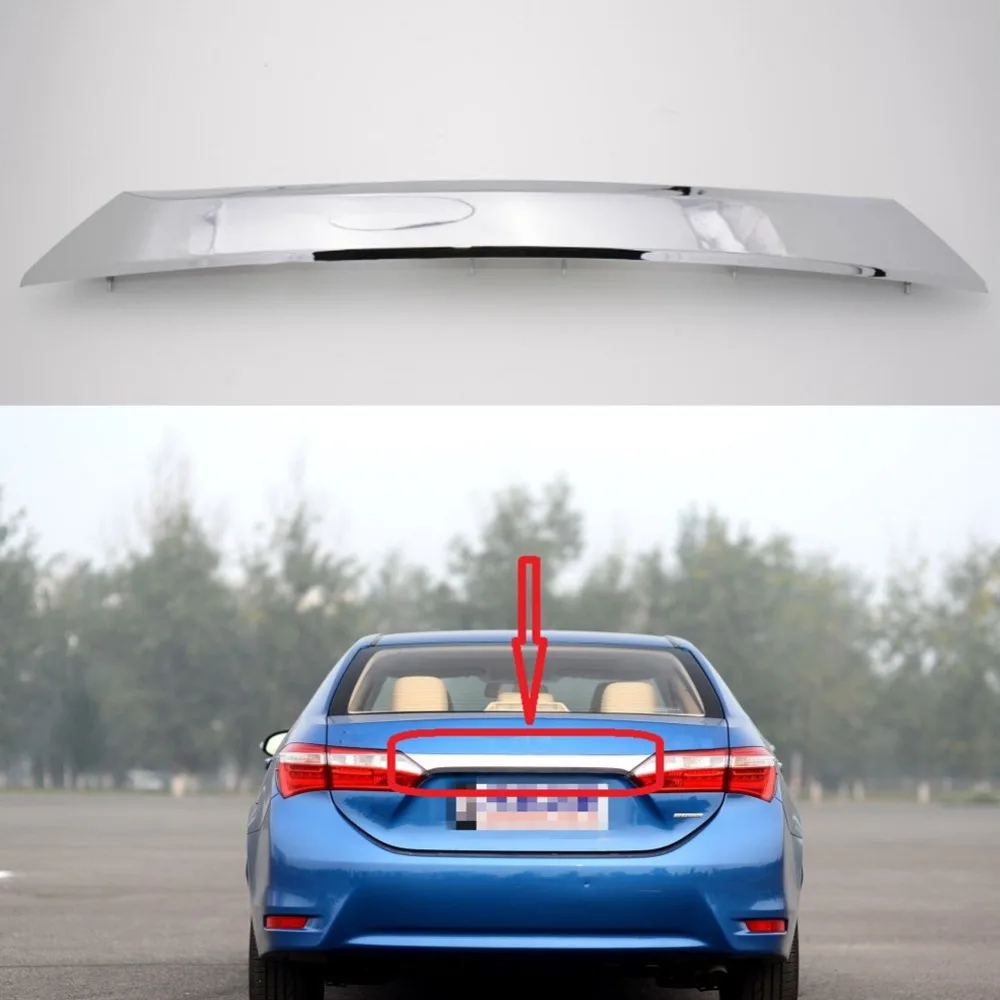 1pcs Chrome Rear Hatch Trunk Lid Tailgate Door Cover Plate Trim Molding ...