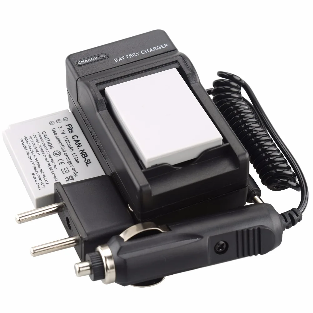 PROBTY 2Pcs NB 5L NB 5L NB5L Battery + DC Charger For Canon For Canon ...