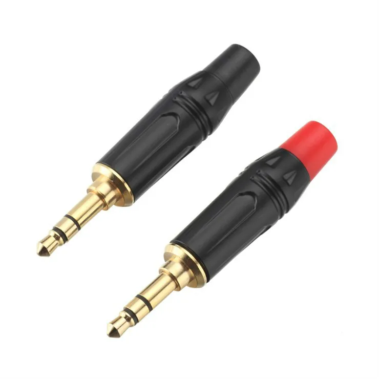 3.5mm Stereo Audio Phone Plug Electrophoresis Connector Gold Plated ...