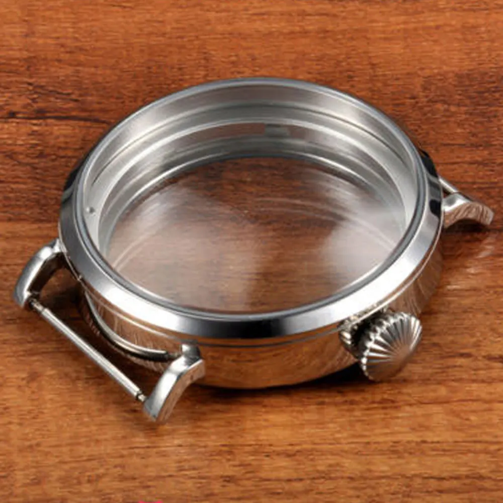 High Quality 46mm Stainless Steel Watch Case Top Brand Luxury Fashion ...