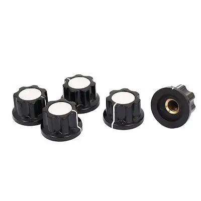 6mm Dia Shaft Plastic Rotary Potentiometer Volume Control Knob Cover ...