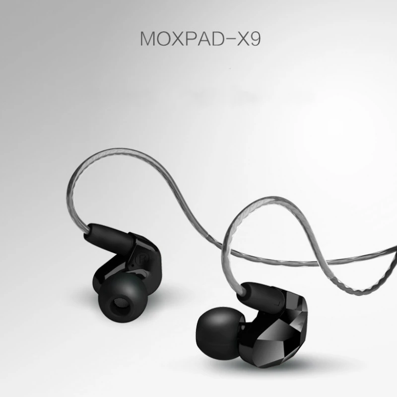 Moxpad X9 Super Bass HIFI Earphone Double Dynamic Driver In ear Headset ...