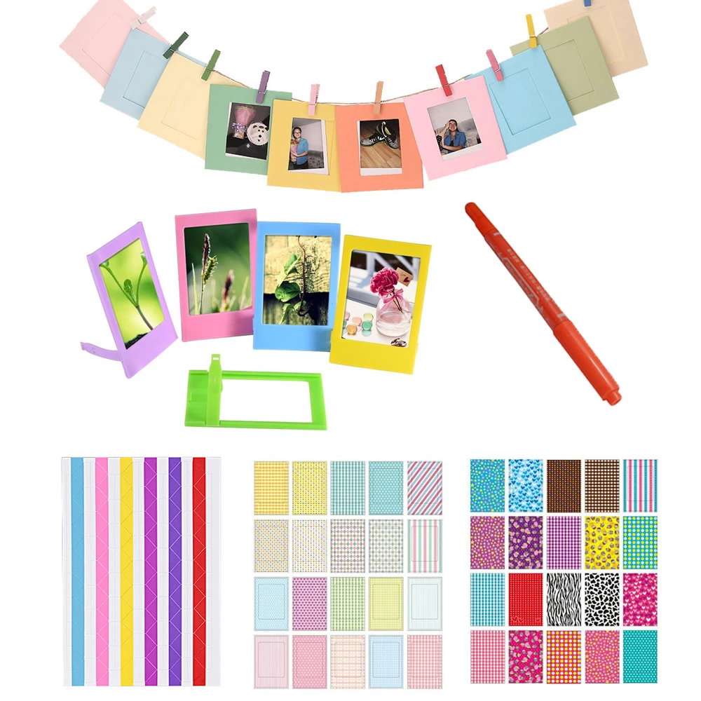 Marker-Pen-Color-Stickers-Photo-Frames-For-Fujifilm-Instax-Mini-8-7s-9 ...