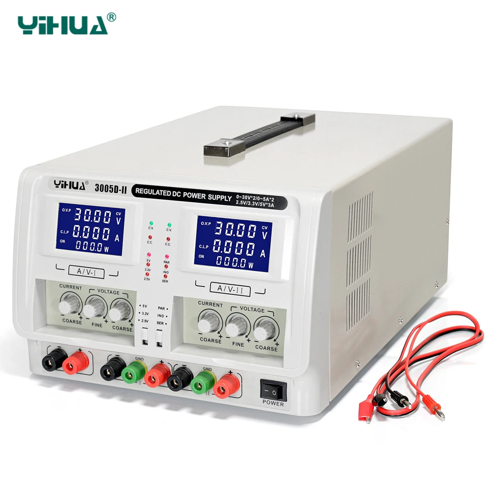 YIHUA 3005D-II Regulator Laboratory DC Power Supply Dual Channel Triple ...
