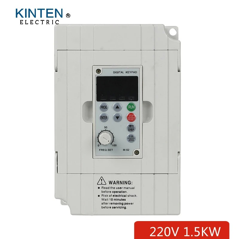 AC frequency inverter VFD VSD VVVF drive 220v 1.5KW single phase input ...