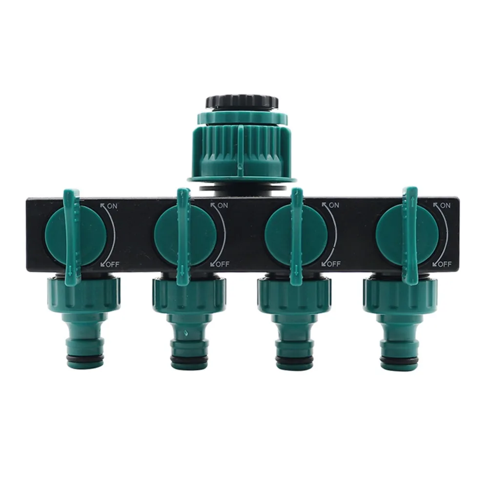 4-Way Water Splitters 1" to 3/4" to 1/2" Thread European Standard ...