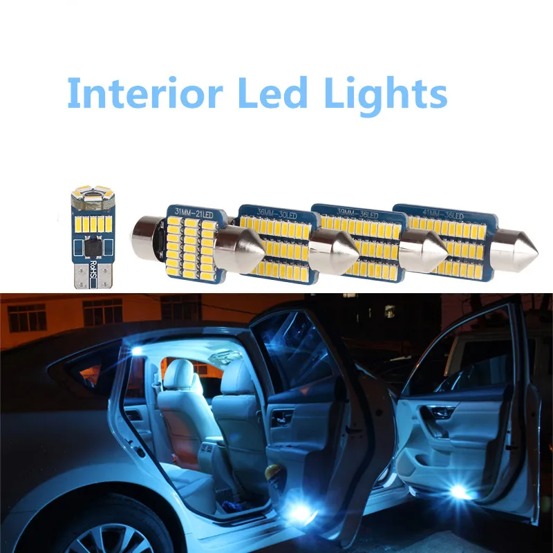6pc White Interior Led Package Light Bulbs Kit For Toyota Corolla 2009 ...