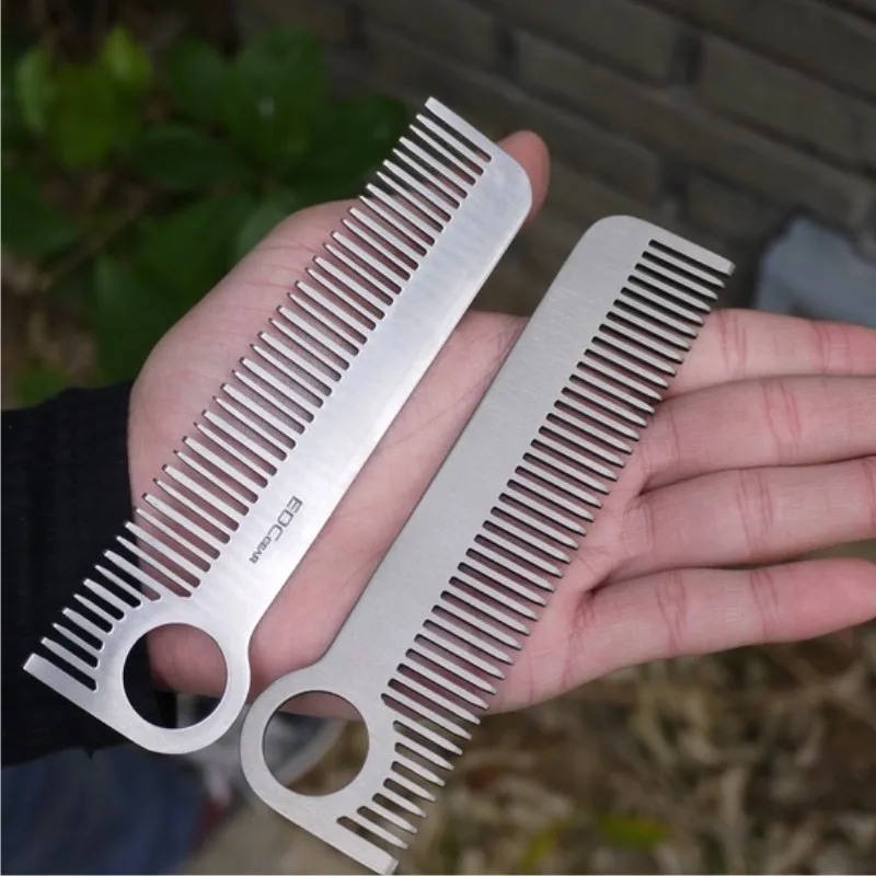 Outdoor Camping Survival Tool, Portable Stainless Steel Tactical Comb ...