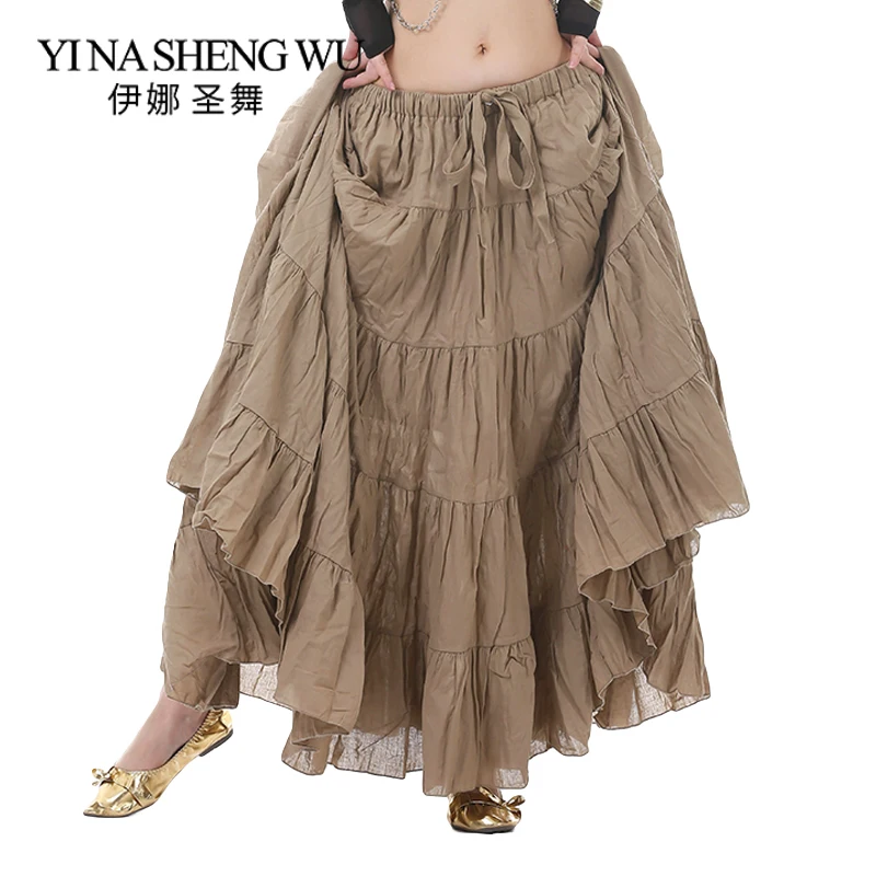 Longue jupe gitane pour performance de danse du ventre pour femmes ...