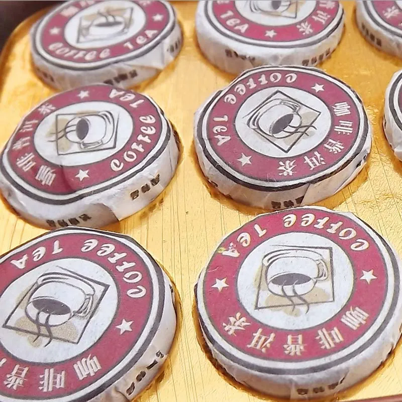 Puer tea gift 80g green Pu'er Tea slimming pu'er coffee tea yunnan puer ...