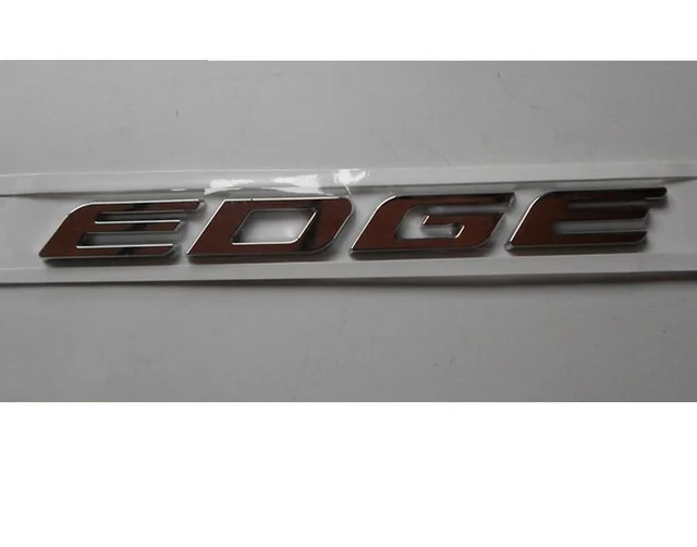 " EDGE " Chrome ABS Car Trunk Rear Number Letters Badge Emblem Decal ...