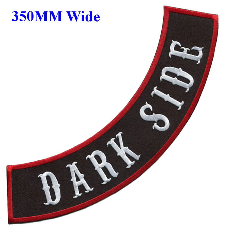 3 colors Dark side motorcycle biker patches iron on embroidered patches ...