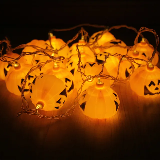 Orange String Lights Battery SEEOU 6 Pack Orange Fairy String Lights