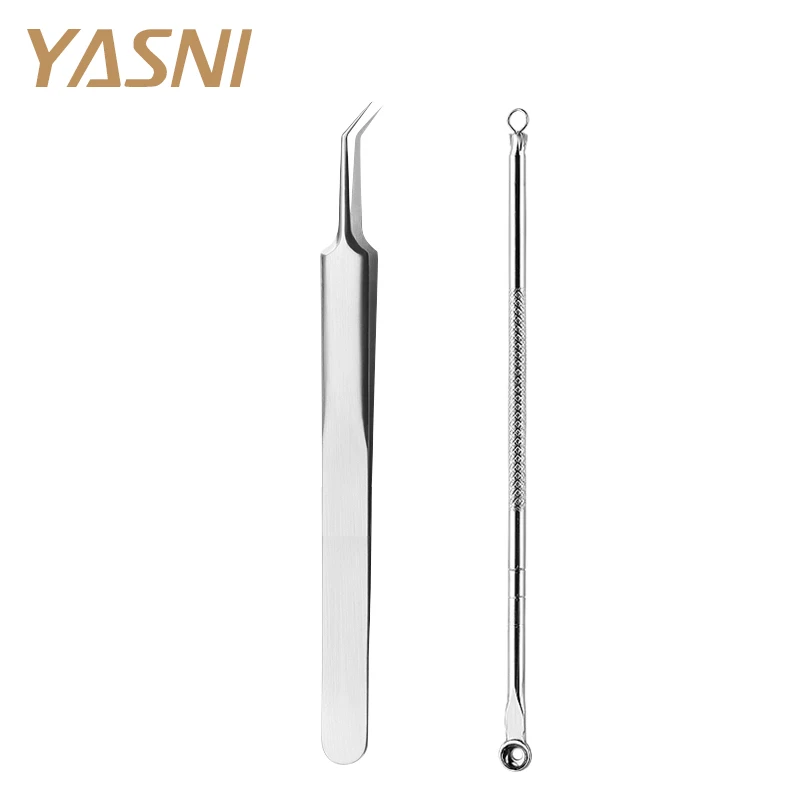 2 stücke Akne Pinzette Comedo Maschine Set Und Marken Entfernung Pickel ...