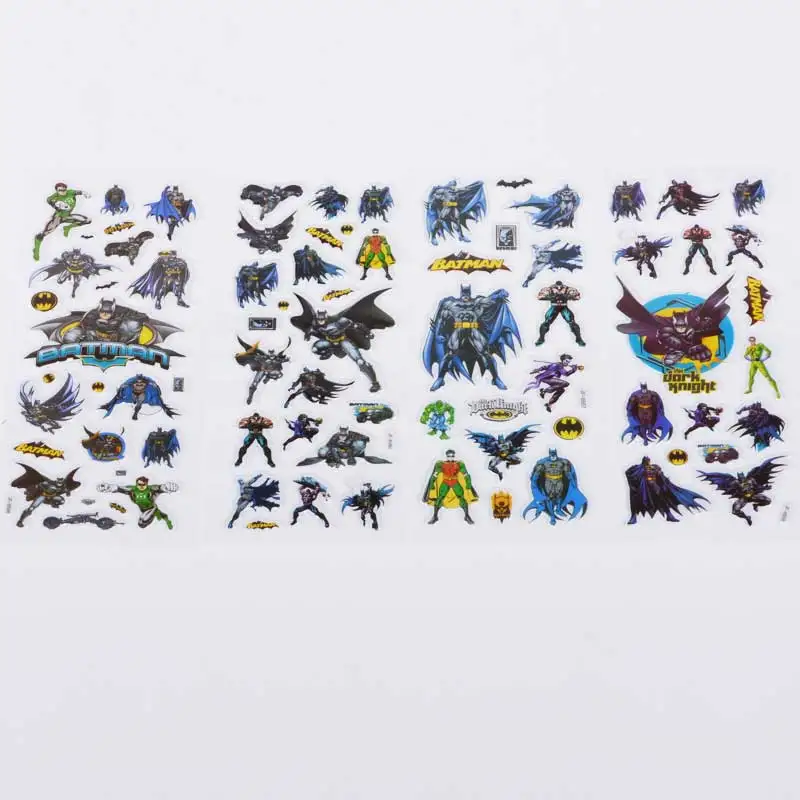 16 Pcs Different Spider-Man SuperHeroes Batman Stickers For Marvel The ...