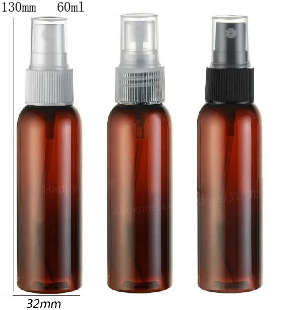 30 X 60ml New Fashion Amber Brown Travel Plastic Perfume Bottle 60cc ...