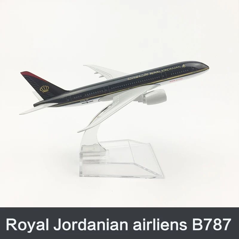 16cm Jordan Airlines Airplane Model Boeing 787 Royal Jordanian B787 ...