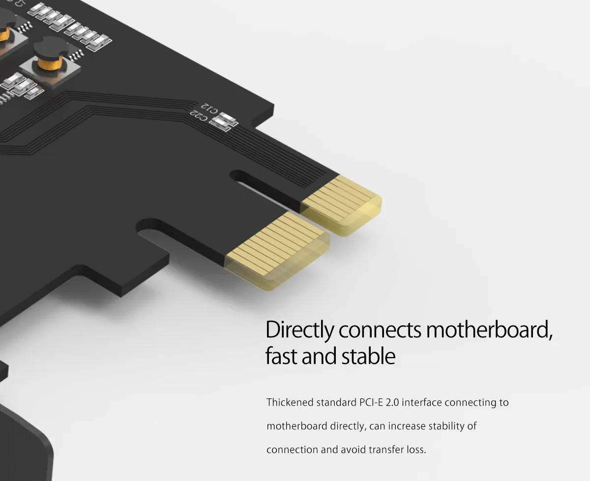 ORICO 4 порта USB3.0 PCI-E Riser Host контроллер карты 3,0 адаптер для ...