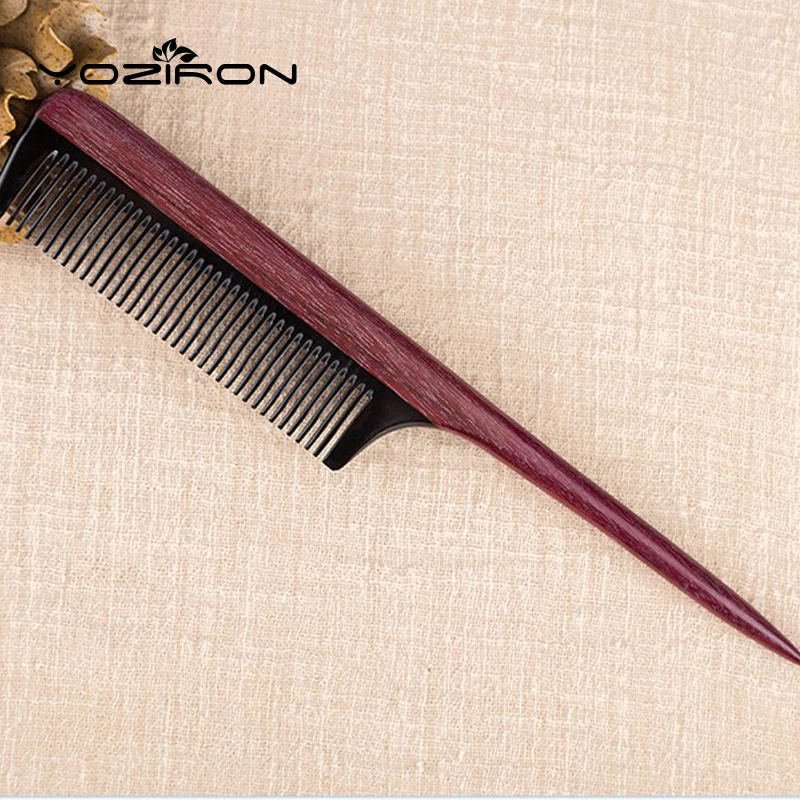 YOZIRON Healthy Hair Combs Purpleheart Wooden Brush Dish hair pick ...