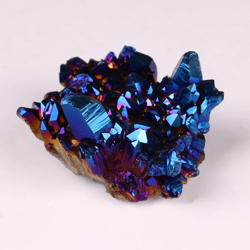 3pcs Mystic Titanium Coated Crystal Quartz Cluster Mineral Rock Point ...