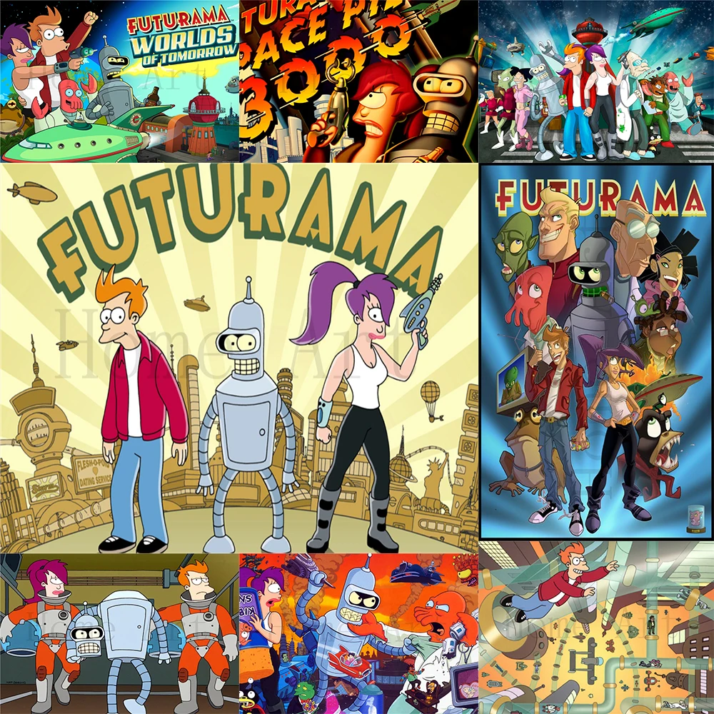 Futurama Poster Clear Image Wall Stickers Home Decoration High Quality ...