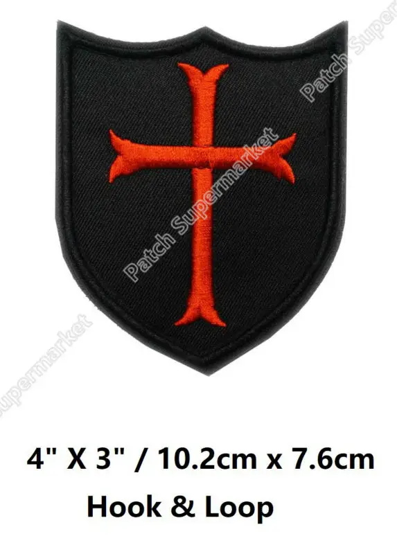 Navy Seals Team 6 Cross Crusader Shield Patches Multicam Tactical