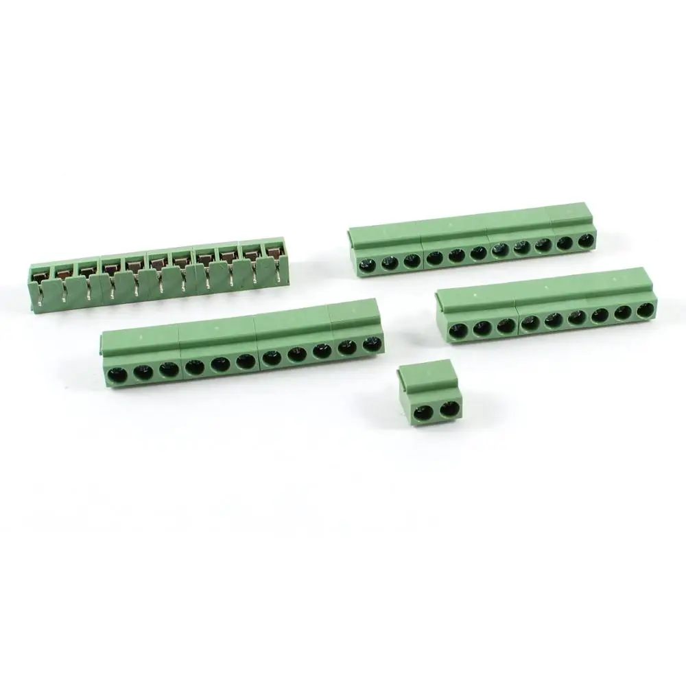 4Pcs 11 Pole 5Mm Pitch Pcb Mount Screw Terminal Block 8A 250V ...