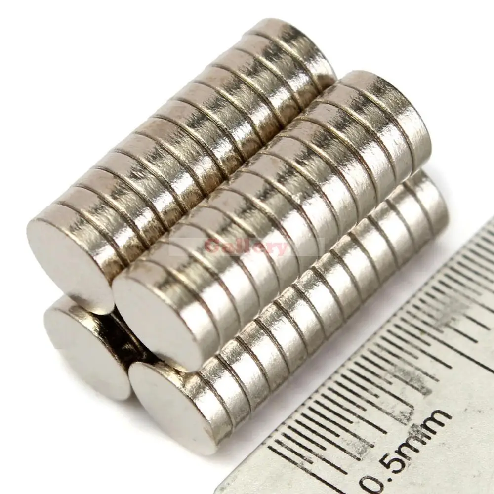 100pcs N35 6x1.5mm Strong Round Cylinder Magnets Rare Earth Neodymium ...