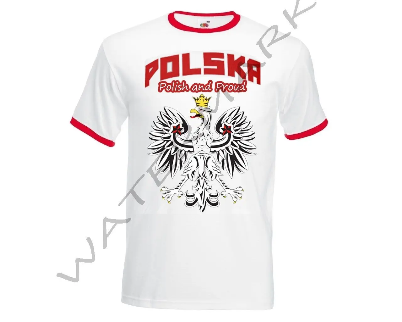 Top Quality T Shirts Men O Neck Poland Footballer Team POLISH AND PROUD ...