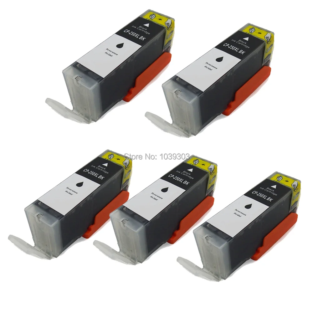 5Black-PGI-250XL-Ink-cartridge-compatible-for-Canon-Pixma-MG5420-MG5520 ...