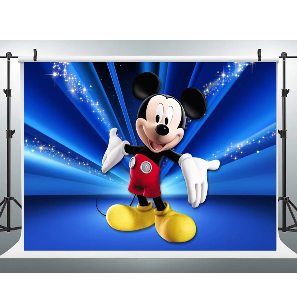 Mickey Mouse Aniversário Fundo 7x5 Fotografia Fundo Recém-nascido ...