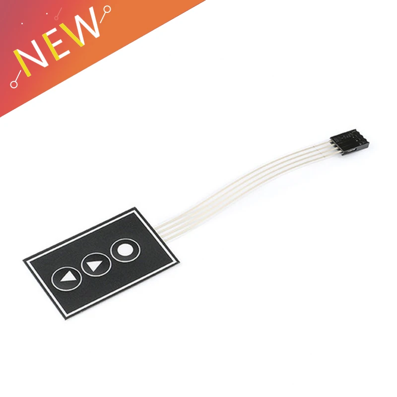 10Pcs 1x3 Matrix Array 3Key Button Membrane Switch Keypad Keyboard Control Panel DIY Kit For ...