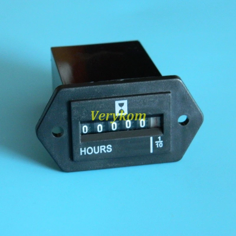 1pc Free Shipping, 6 Digits 100-250v Ac Hour Meter,complete Sealed ...