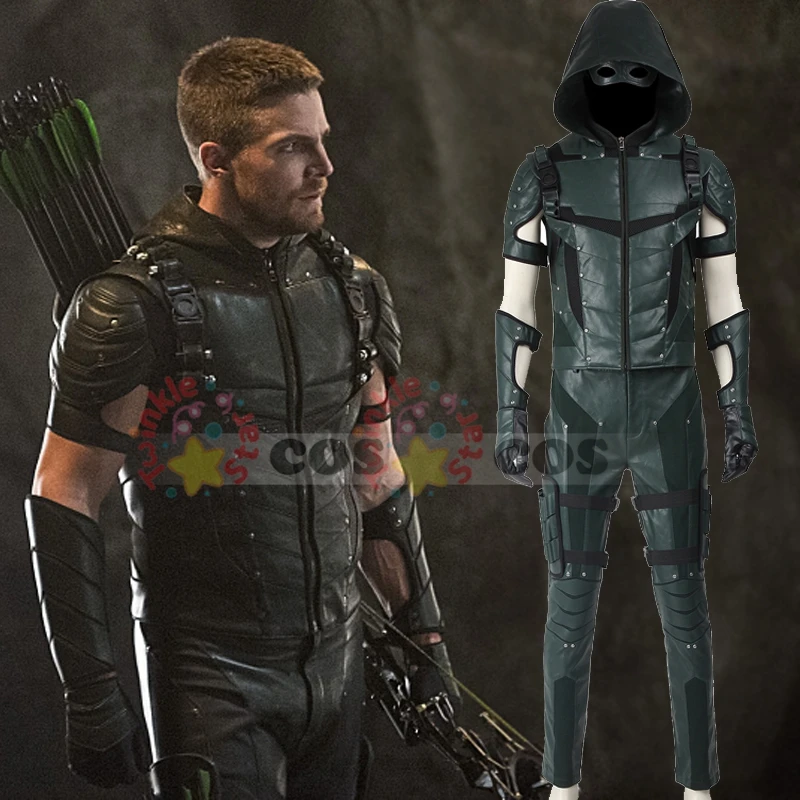 The Flash Green Arrow cosplay Costume Oliver Queen Green Arrow season 4 ...