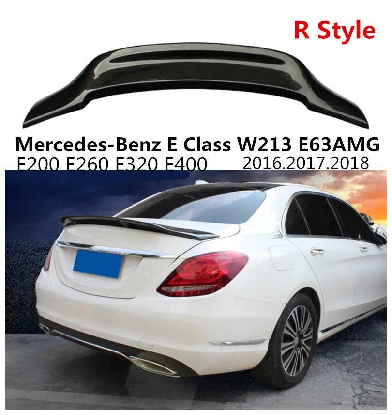 高品質のカーボンファイバーリアスポイラー,メルセデスベンツeクラスw213 e63amg 2016 2017 2018,カーアクセサリー用 ...