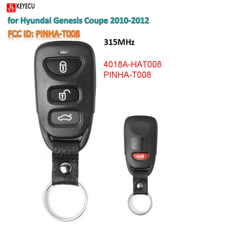 Keyecu Remote Control Car Key Fob For Hyundai Genesis Coupe 2010-2012 ...