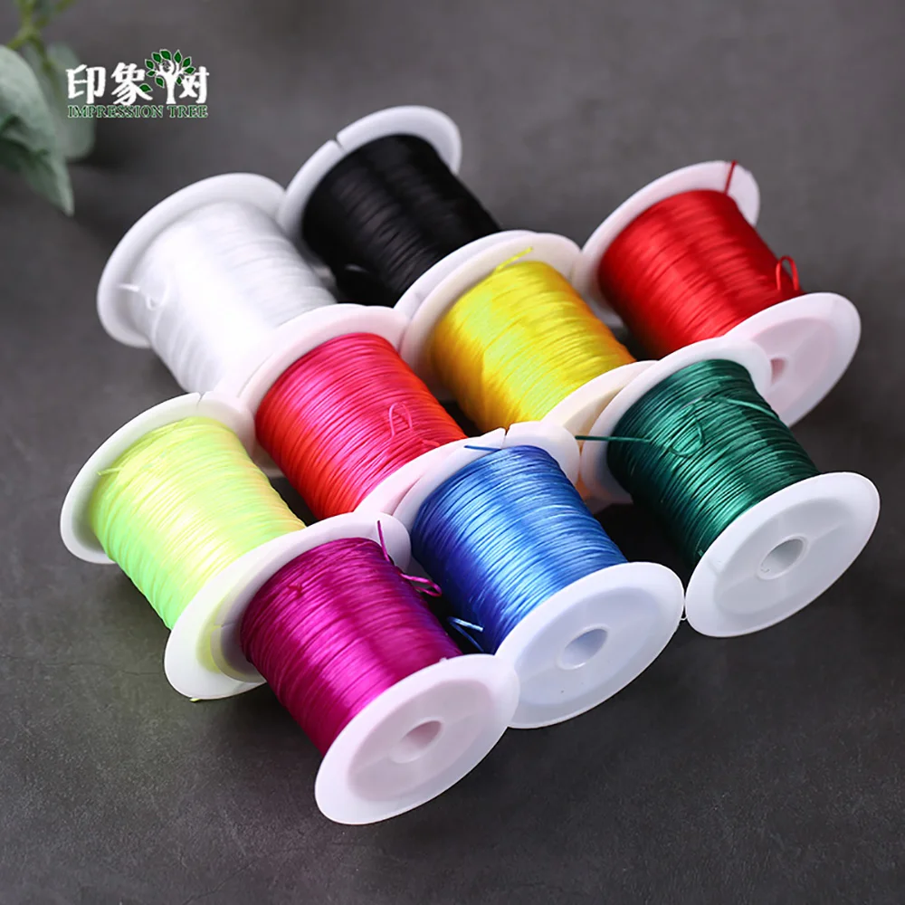 10m-Roll-0-7mm-Elastic-Thread-Round-Crystal-Line-Nylon-Rubber-Stretchy ...