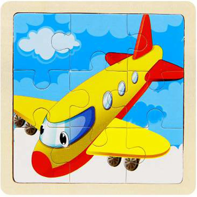 Cartoon Jigsaw MP266 Transportation Series Aircraft Wood Puzzle Good ...