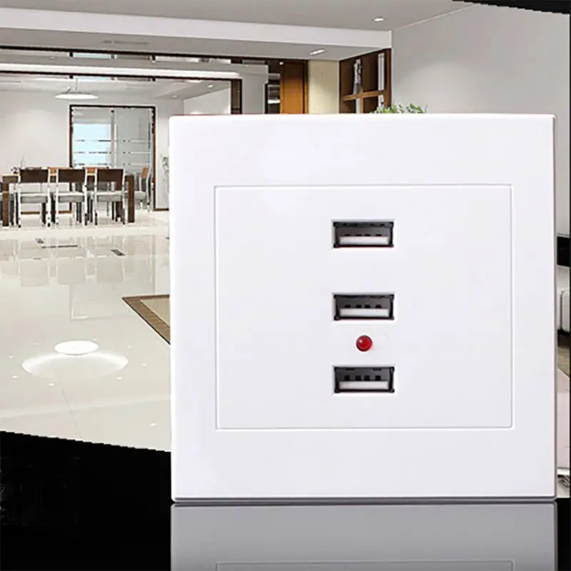 Creative 3 Port USB Smart Power Charger Socket 220V To 5V For Cell ...