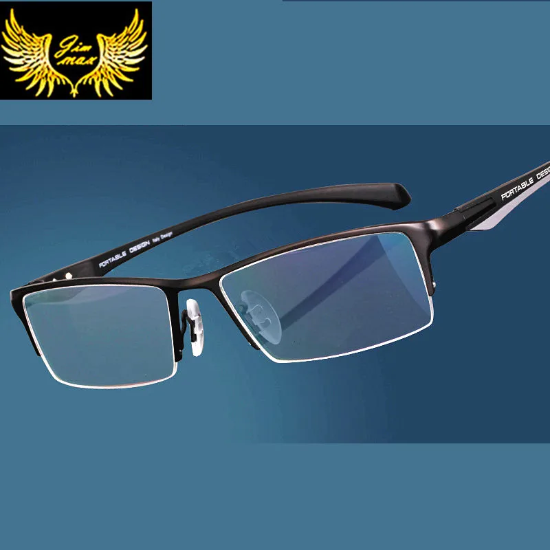 2017 Fashion Quality Men Style Titanium Alloy Progressive Reading Glasses Multifocal Half Rim